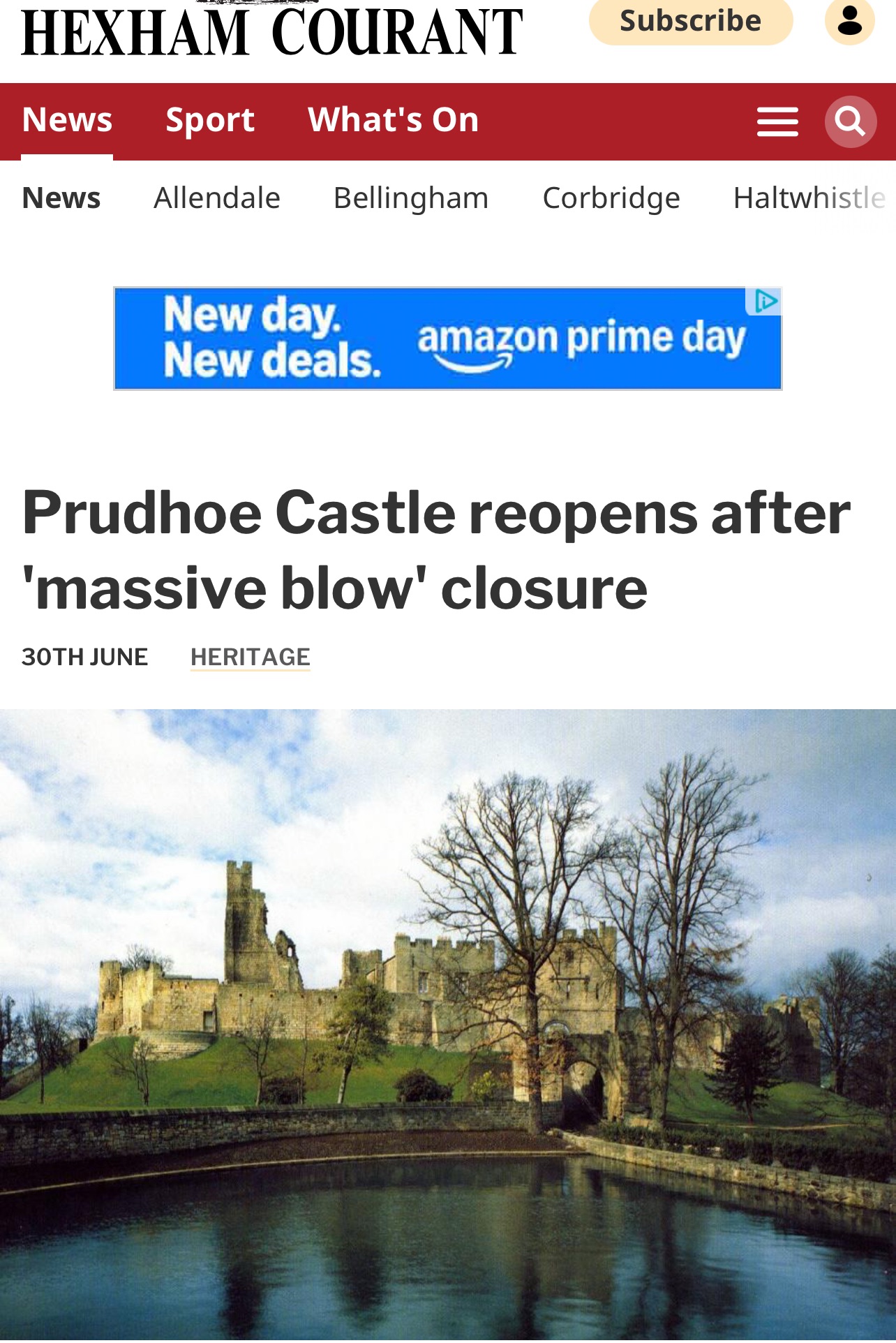 Save Prudhoe Castle Campaign . – Prudhoe Matters